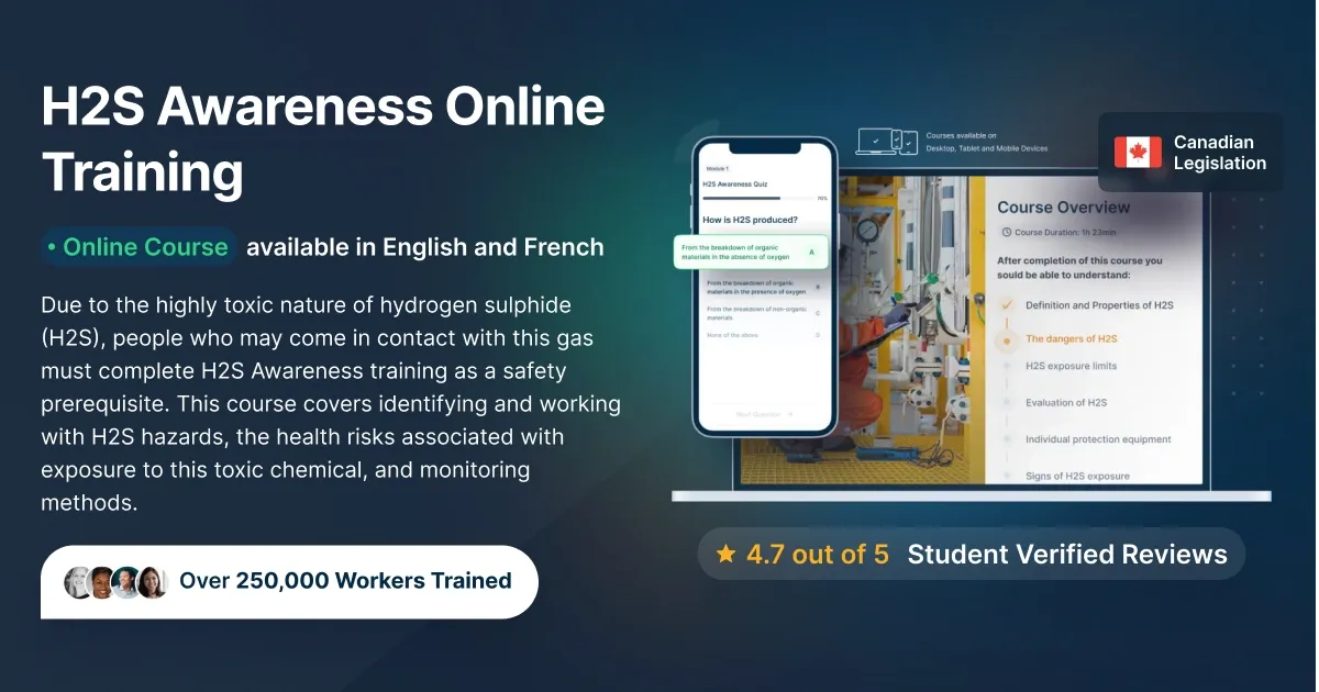 H2S Awareness Online Training Course and Certification
