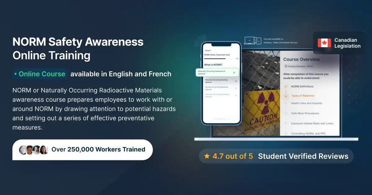 NORM Safety Awareness Online Training Course and Certification