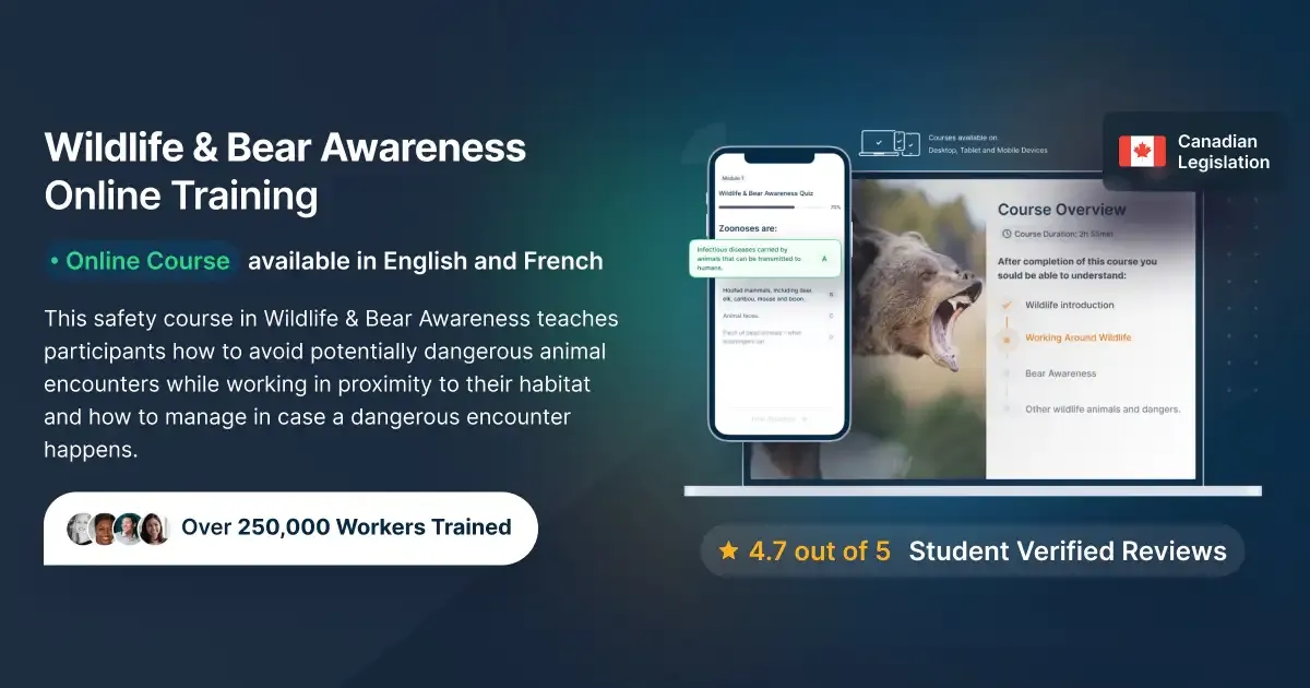 Wildlife & Bear Awareness Online Training Course and Certification