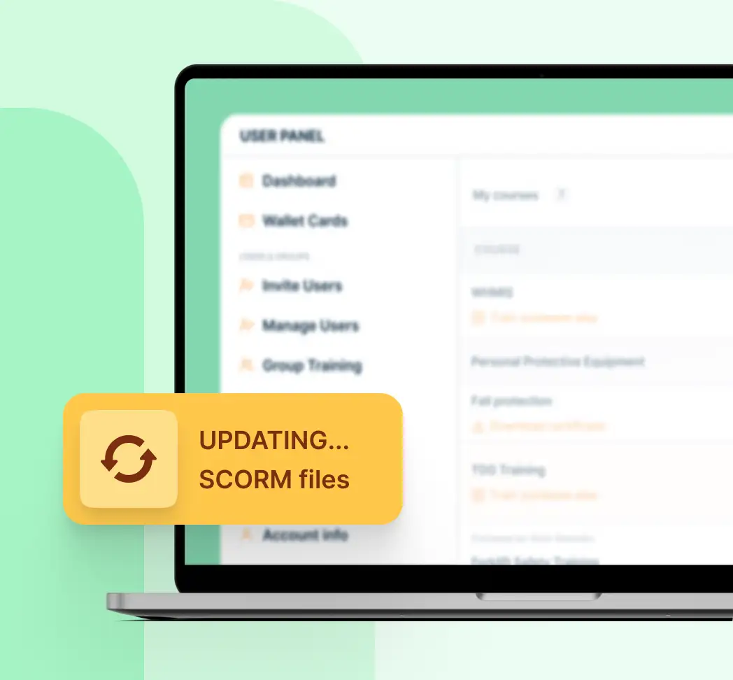 Industry-standard licensing for Safety Courses