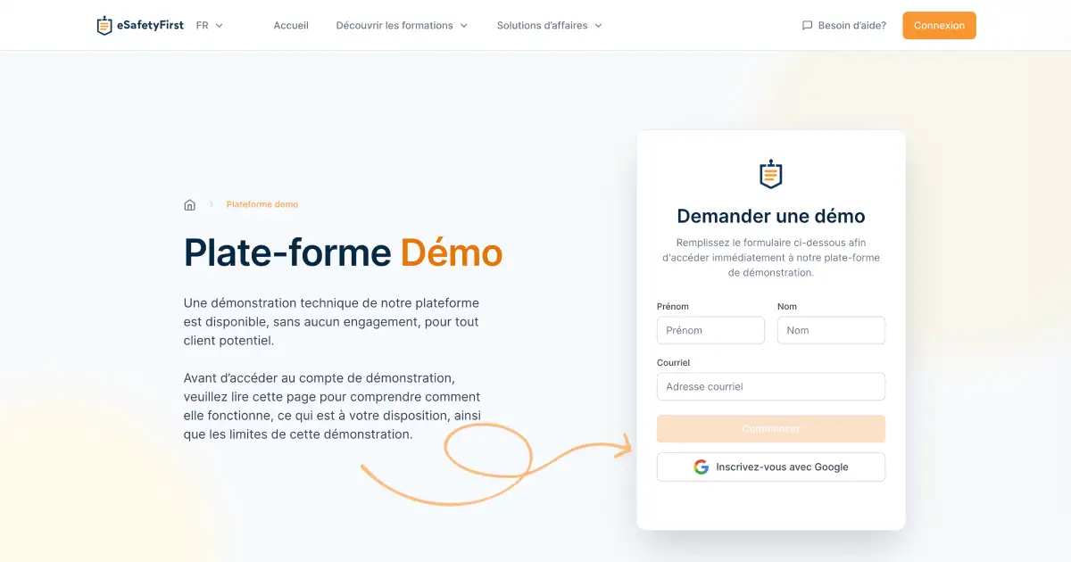 Démo de la Plateforme – Formation Sécurité Canada