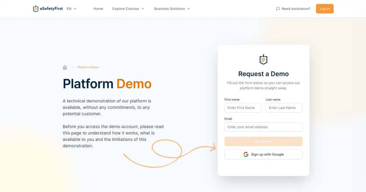 Try Our Safety Training Platform – Free Demo